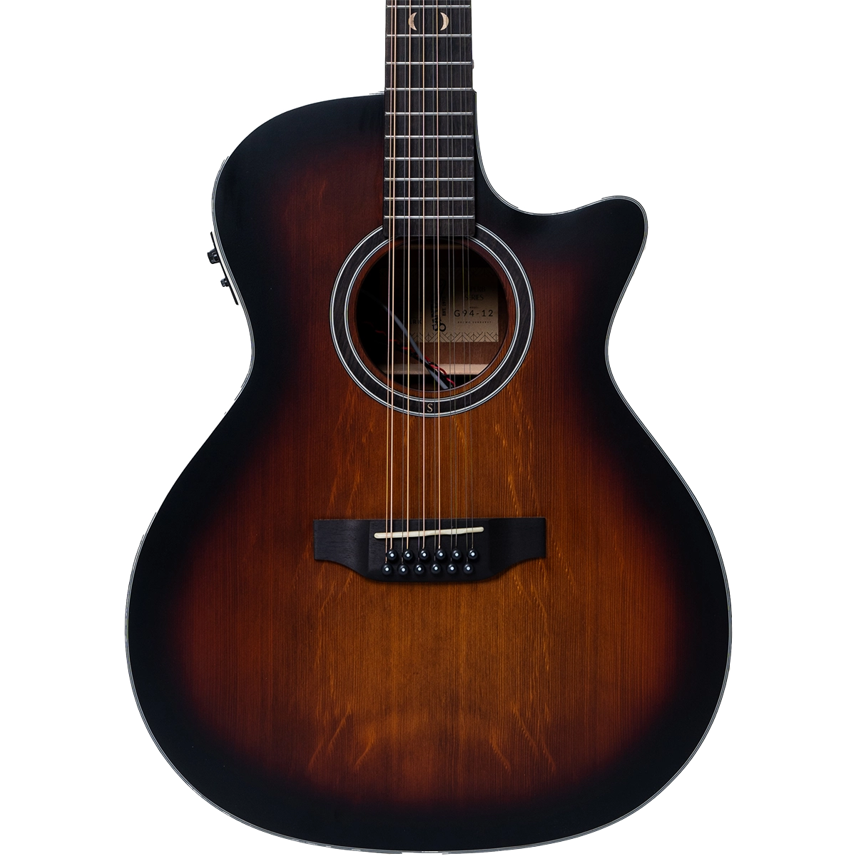 Santana Superb G94 brown burst 12-string acoustic guitar - Santana Guitars