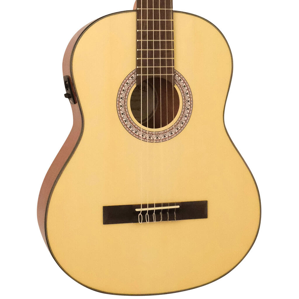 Santana B8 EQ natural high gloss classical guitar - Santana Guitars